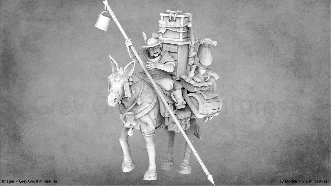 Fantasy NPC Miniatures | Food Merchants | STL Miniatures - Etsy