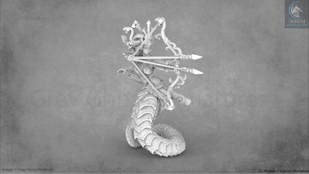 Shiaris the Azure Scale | Medusa Miniature | Signum Workshop - Etsy