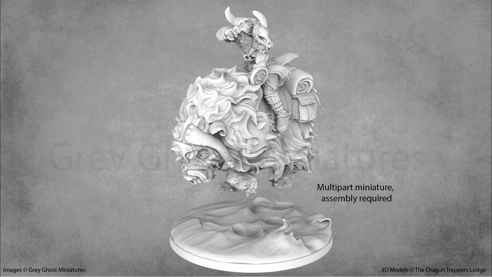 Vaultamir & Horgarth Musk Ox Mount Barbarian Warrior - Etsy