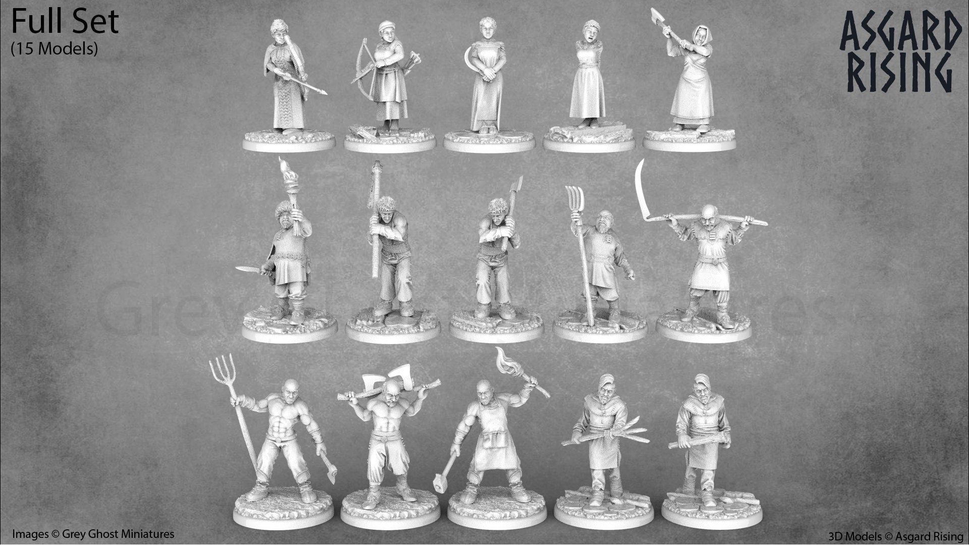 Ready-for-battle Villager Miniatures Viking Villager - Etsy