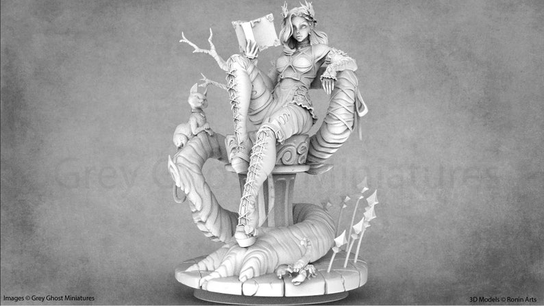 Bella the Bookworm Sexy Librarian Miniatures Ronin Arts - Etsy