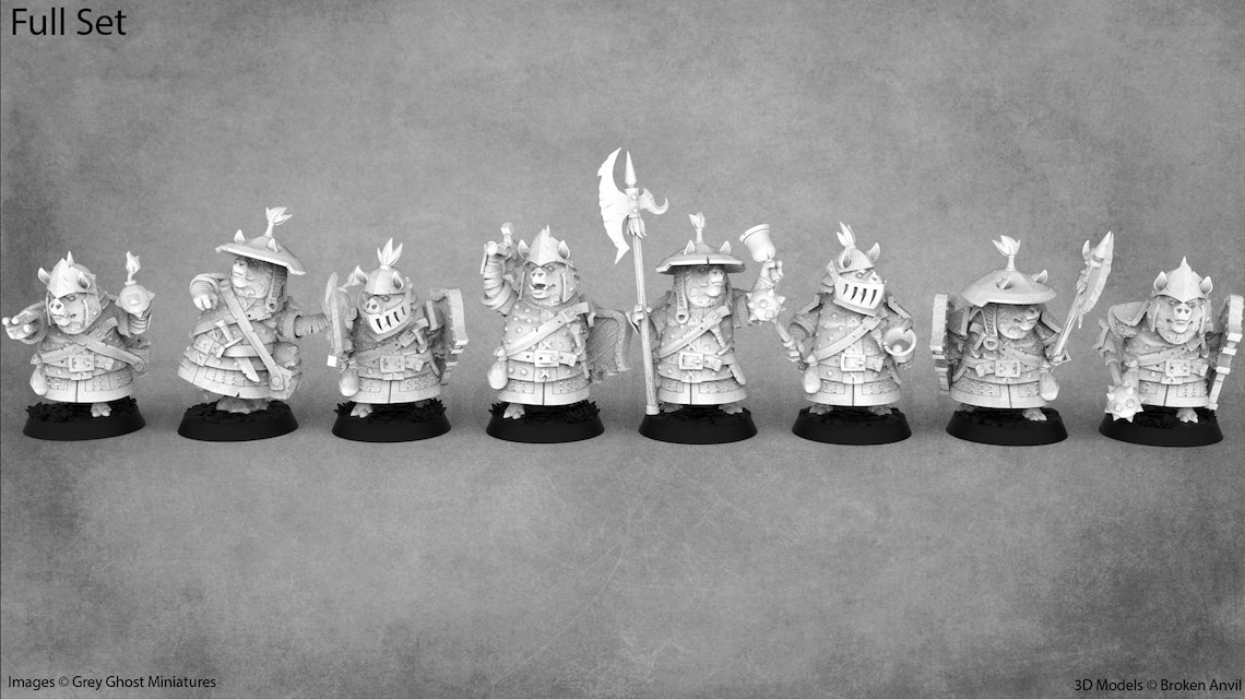 Hogfolk Miniatures | Pigfolk Miniatures | Warrior | Bomber | Soldier ...
