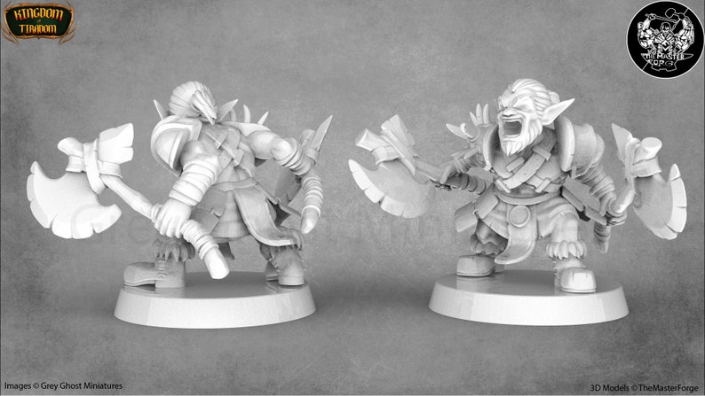 Gnome Barbarian Miniature: Resin Dnd Mini | the Master Forge - Etsy