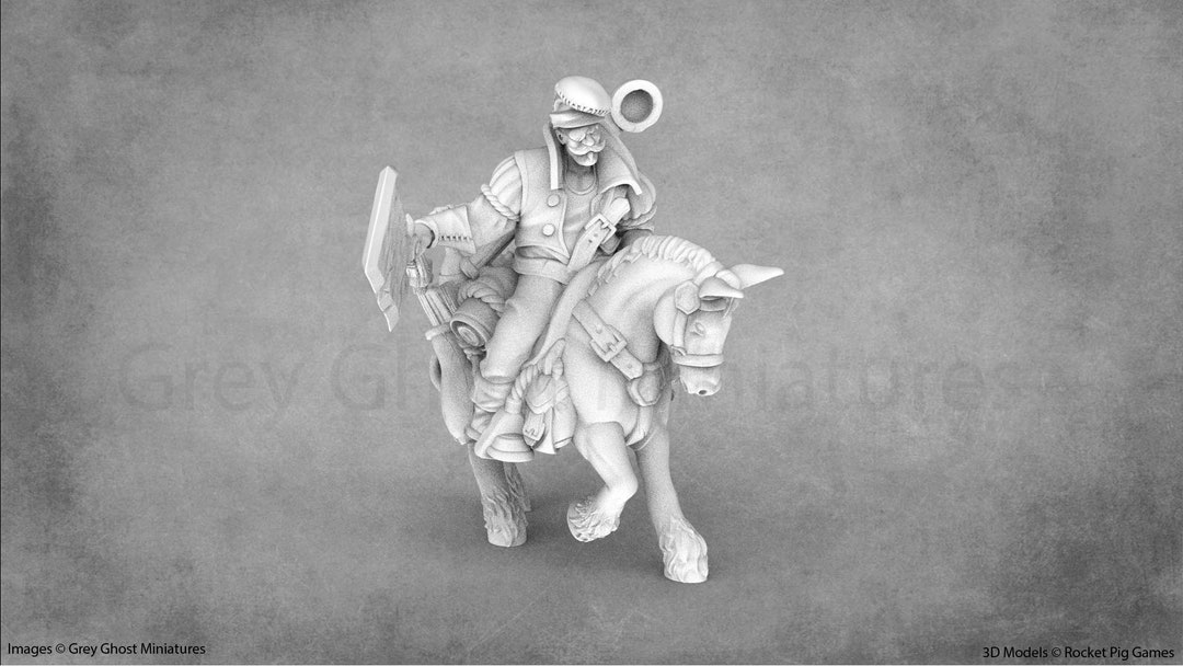 The Mad Chef & Mula the Mule | 28mm Miniature | 32mm Miniature | Rocket ...