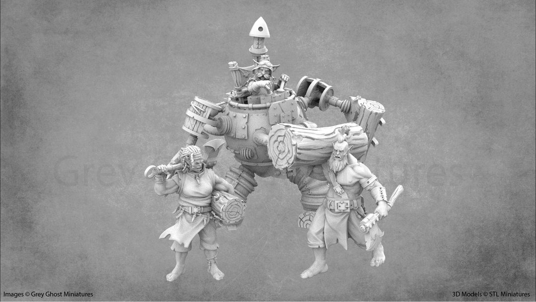 Incredible Fantasy Lumberjack Miniatures | Village Miniatures ...