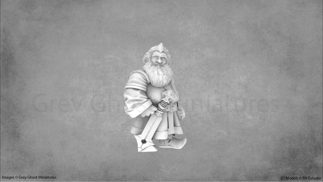 Balin Miniature | Lord of the Rings Inspired 32mm Resin Figure | RN ...