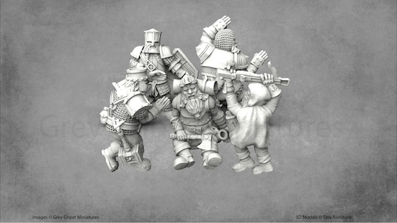 Dead Dwarf Miniatures Dead Dwarves Dying Dwarves Dead - Etsy