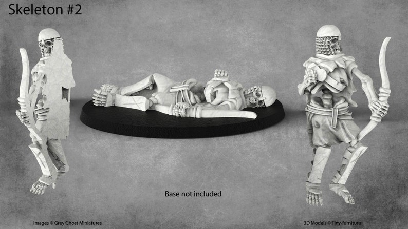 Skeleton Miniatures Destroyed Skeletons Base Decorations - Etsy