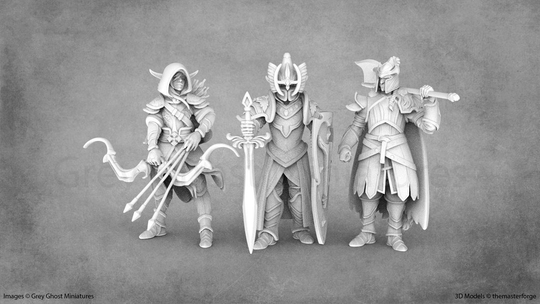 HUGE Collection of Fantasy Elf Miniatures | Archers | Spearmen | Axemen ...