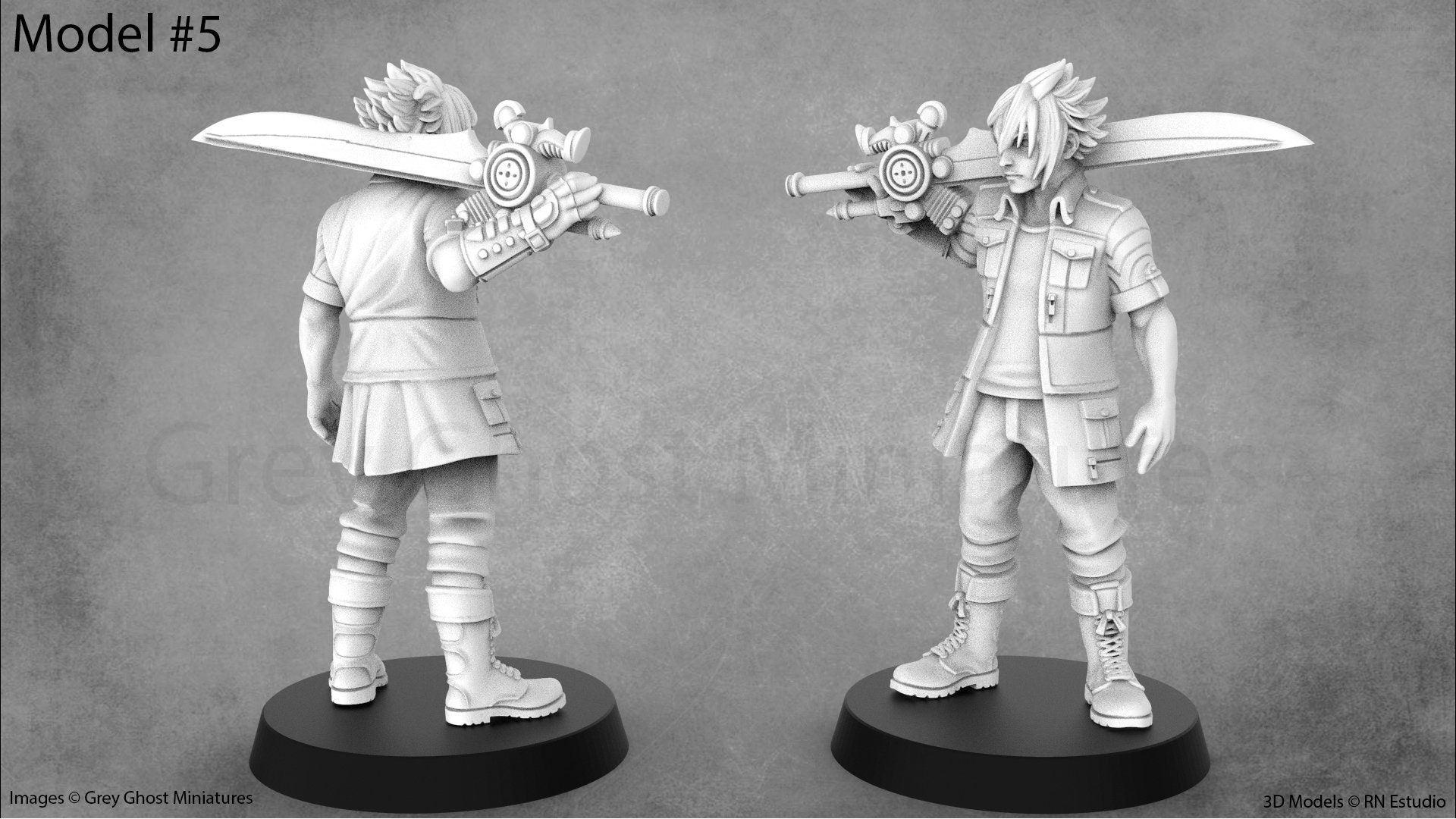 Anime-styled Miniatures Set: 28mm/35mm Resin Models - Etsy