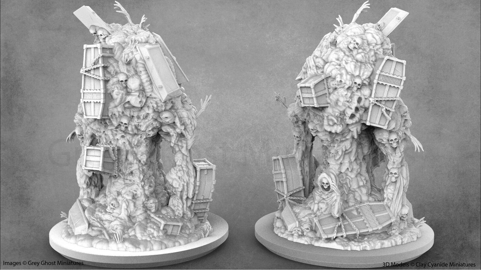 Corpse Golem Miniature Graveyard Golem Clay Cyanide - Etsy