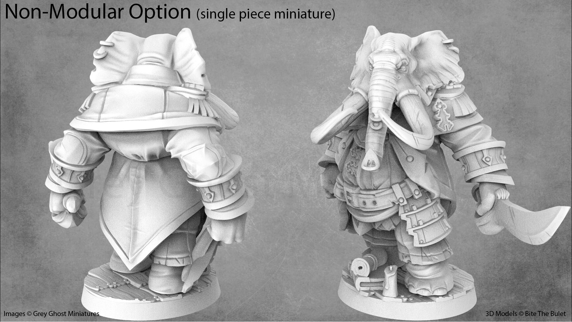 Loxodon Miniature Zunebo Newgate the Commander Loxodon Bite The Bullet ...