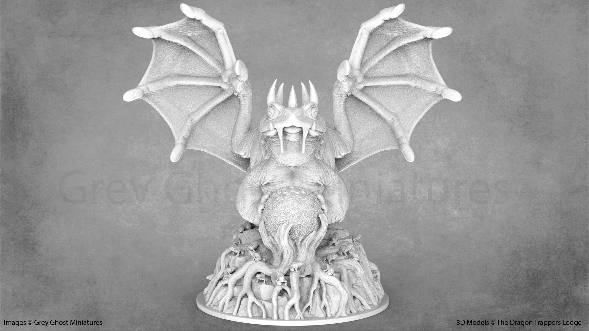 Lord of the Toads Toad Dragon Miniature Dragon Miniature | Etsy UK