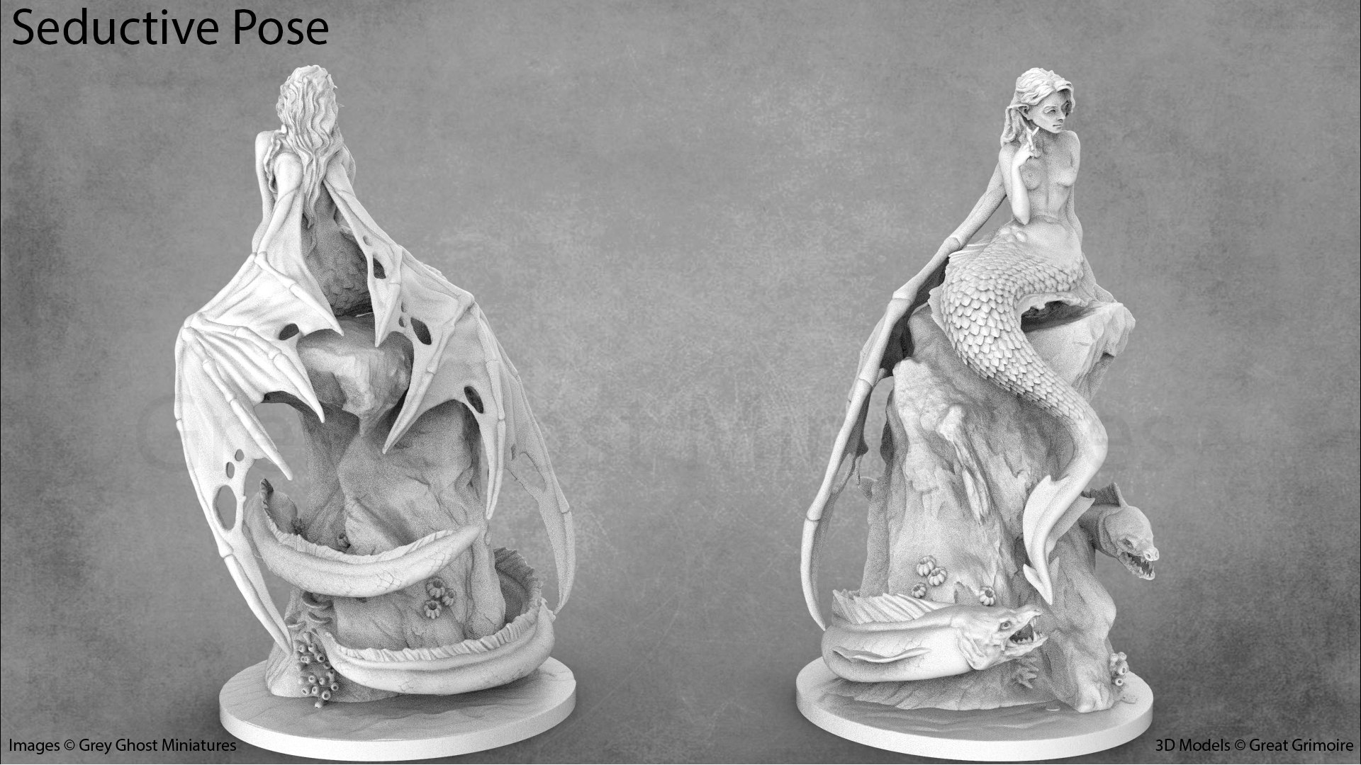 Siren of the Sea Mermaid Miniature 28mm Miniature 32mm - Etsy