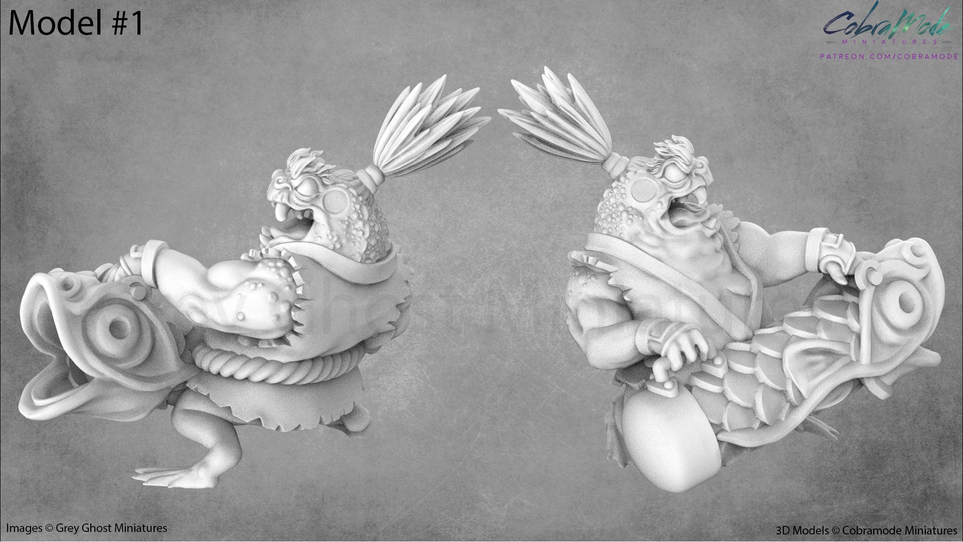 Artillery Hikihiru Hikiga Frog Ogre Toad Miniature Gunner | Etsy