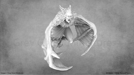 Set of Feral Vampires Bat-form Vampires White Werewolf | Etsy