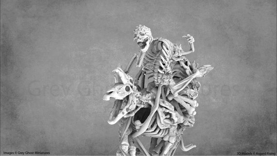 Mara Bringer of Nightmares Skeleton Leader Miniature | Etsy