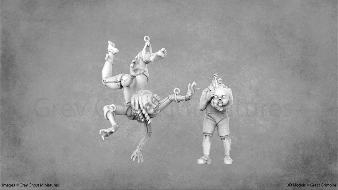 Creepy Doll Miniatures | Steampunk Horror Automatons - Etsy