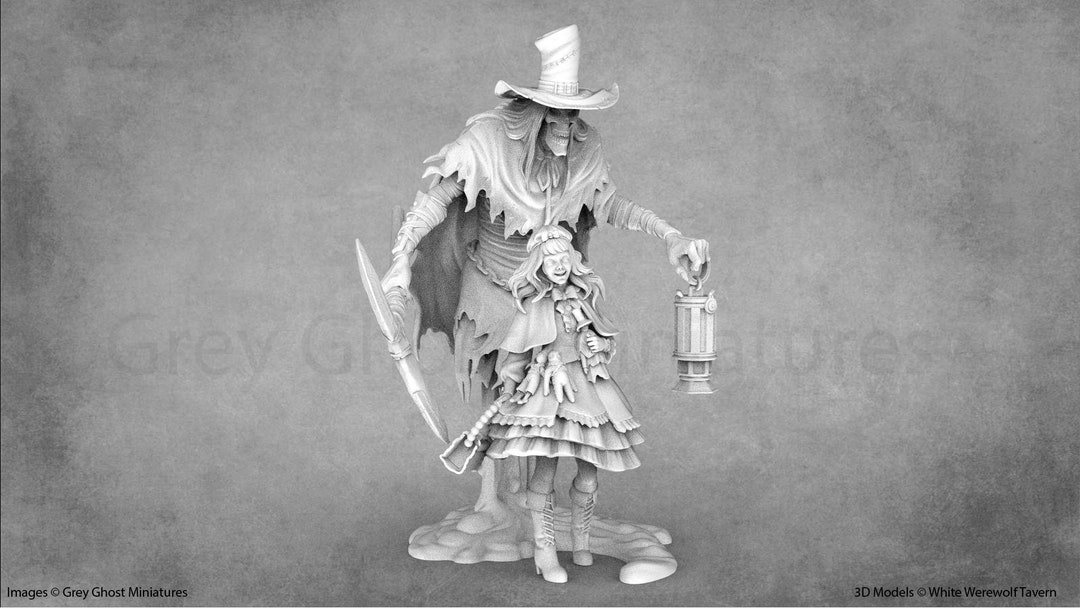 Angelica & Ghost | Halloween Horror Miniatures | White Werewolf Tavern ...