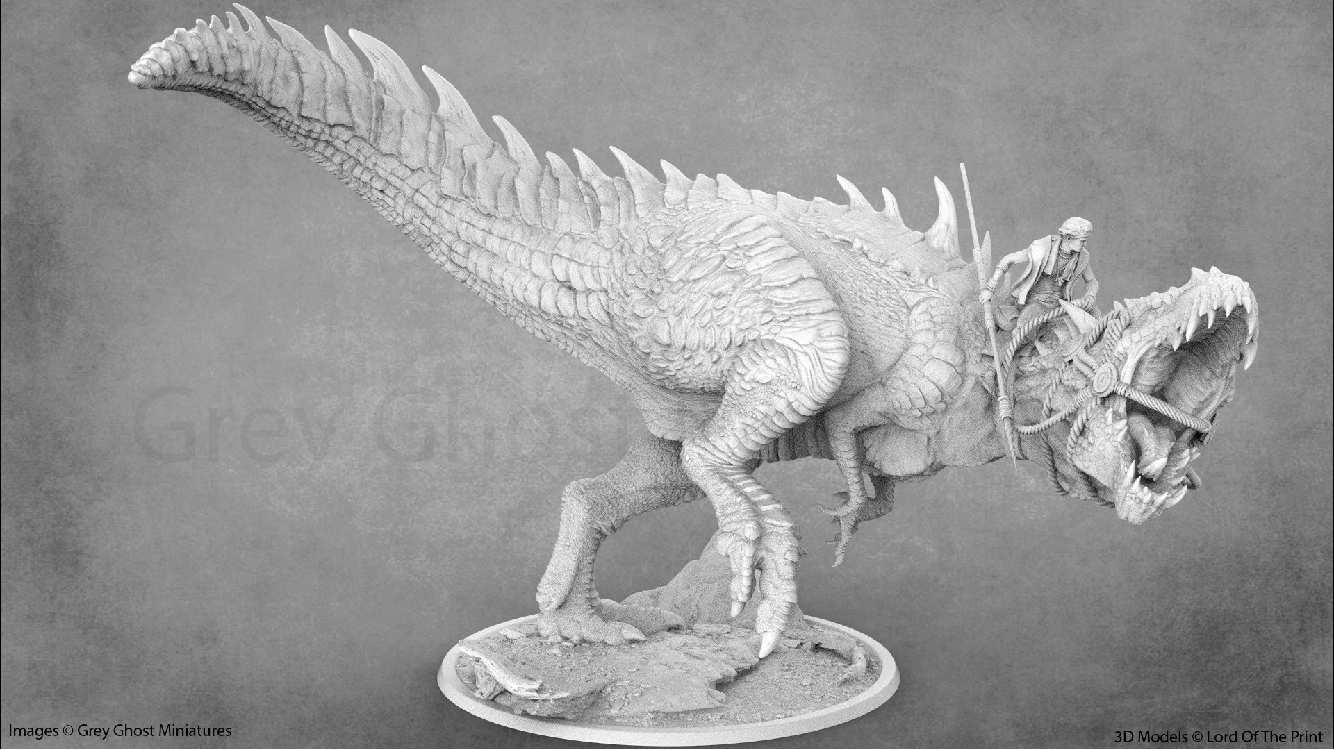 T-Rex & Rider / Modelo dinosaurio / Señor de la impresión - Etsy España