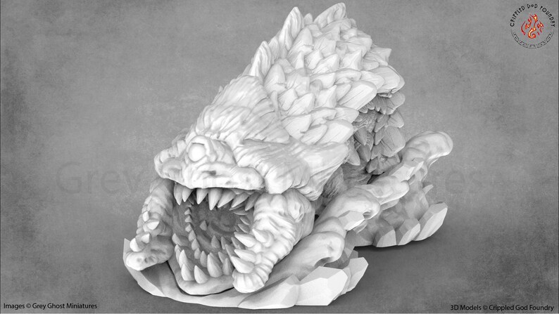 Giant Frost Worm Dnd Monsters Polar Worm Miniature | Etsy