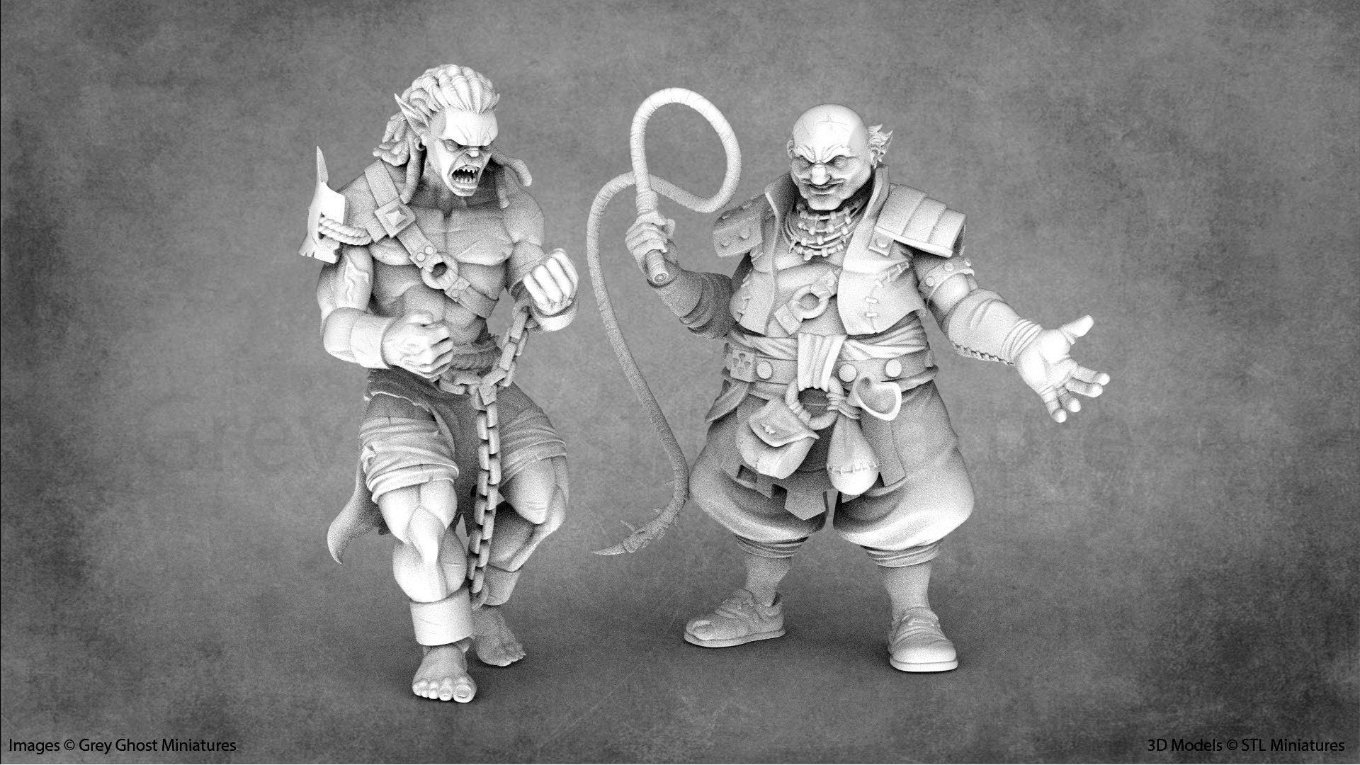 Fantasy Slaver Miniatures | Villagers | STL Miniatures - Etsy
