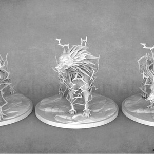 Raiju, Thunder Beast Miniatures | Lightning Wolves | Mythical Wolves ...