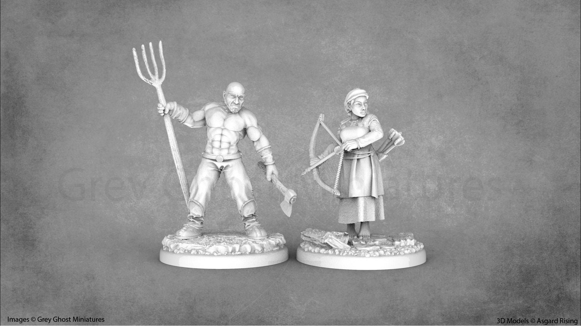Ready-for-battle Villager Miniatures Viking Villager - Etsy