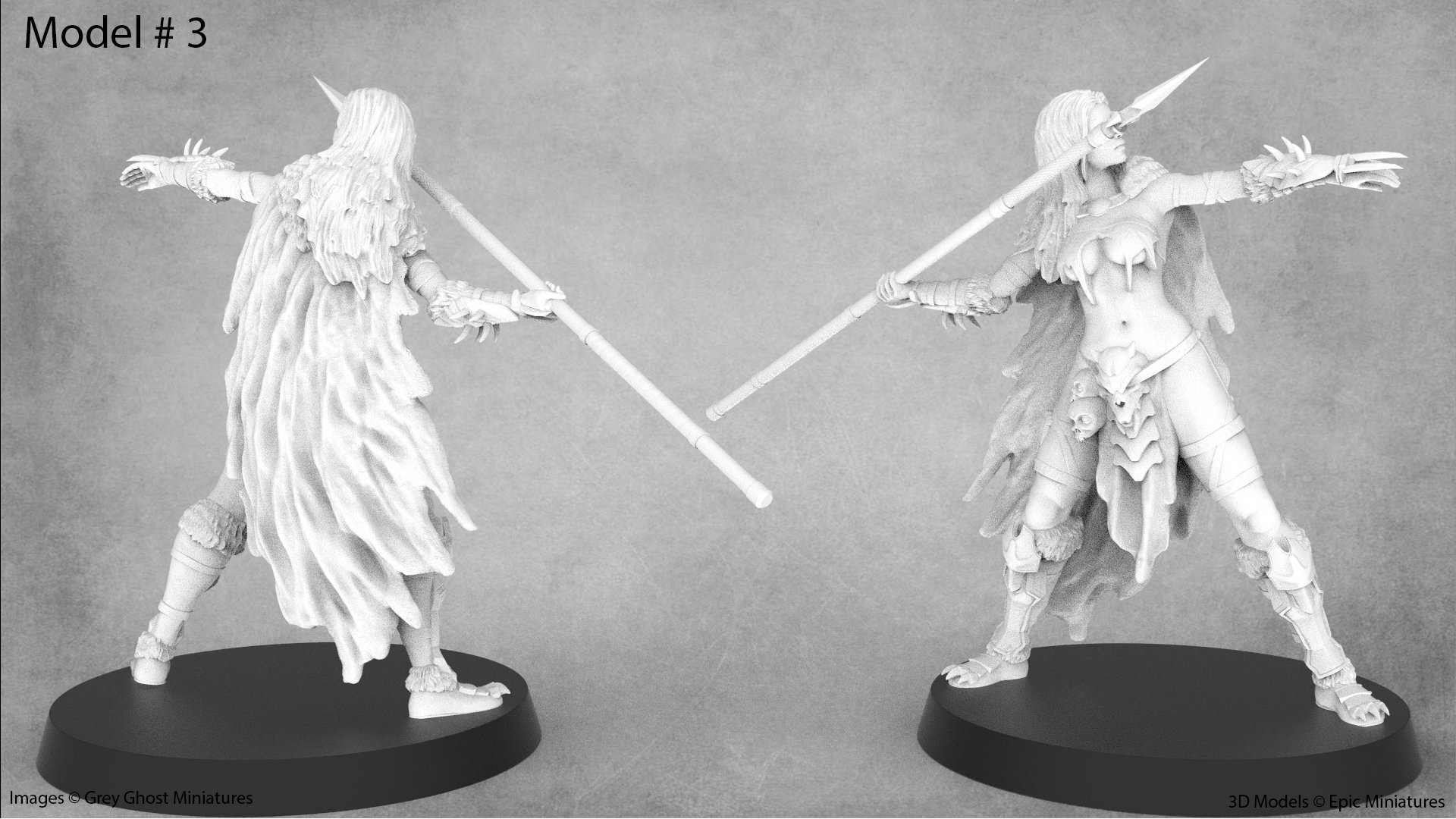 Enara Queen of the Amazon 3 Poses Amazonian Miniature - Etsy