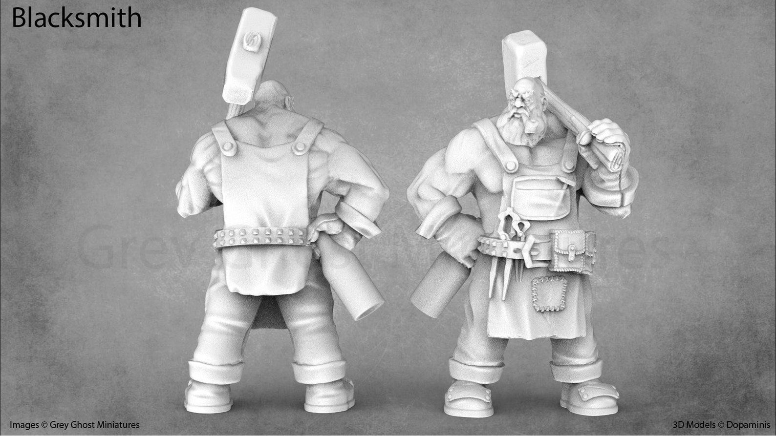 Dwarven Townsfolk Miniatures Dwarven Villagers Dwarven - Etsy