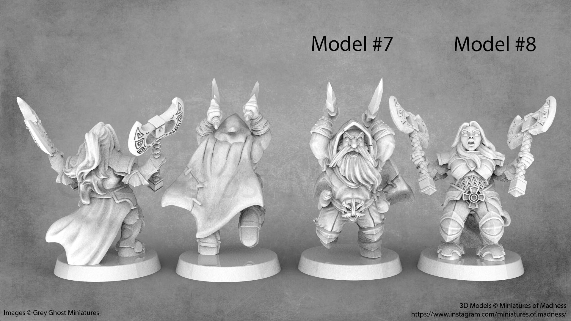 Resin Dwarven Fighter Miniatures: 28-32mm Scale - Etsy