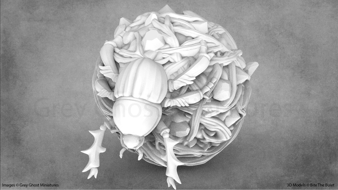 Fantasy Scarab Miniatures | Bite the Bullet - Etsy