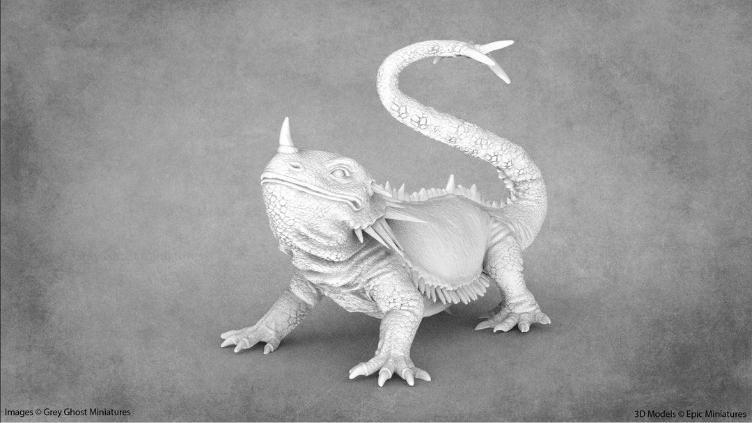 Lizard Miniature | Reptile Model | Epic Miniatures - Etsy