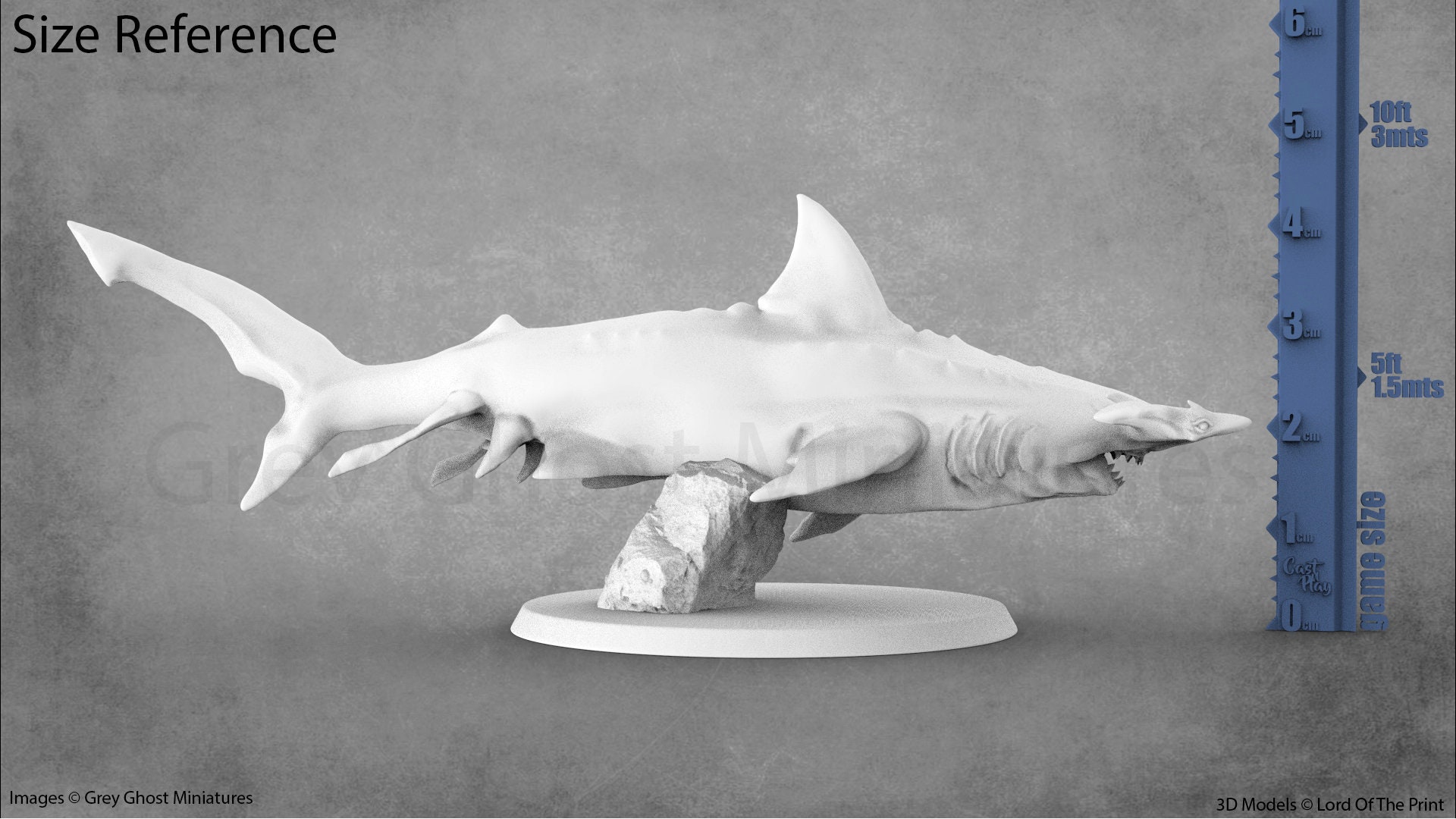 Hammer Head Shark Miniature Shark Model Lord of the Print - Etsy