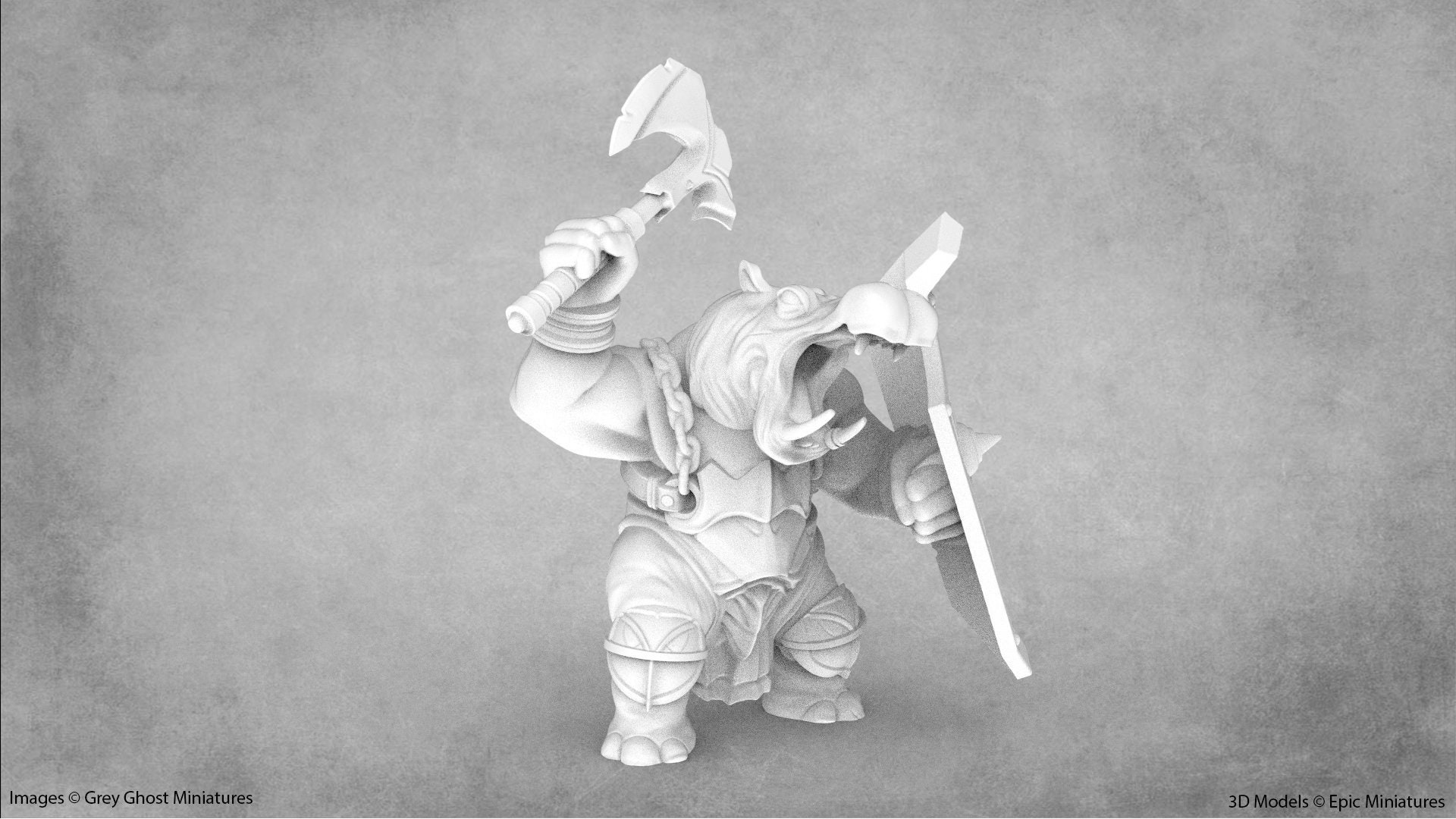 Set of Giff Hippofolk Miniatures D&D Hippofolk Epic - Etsy