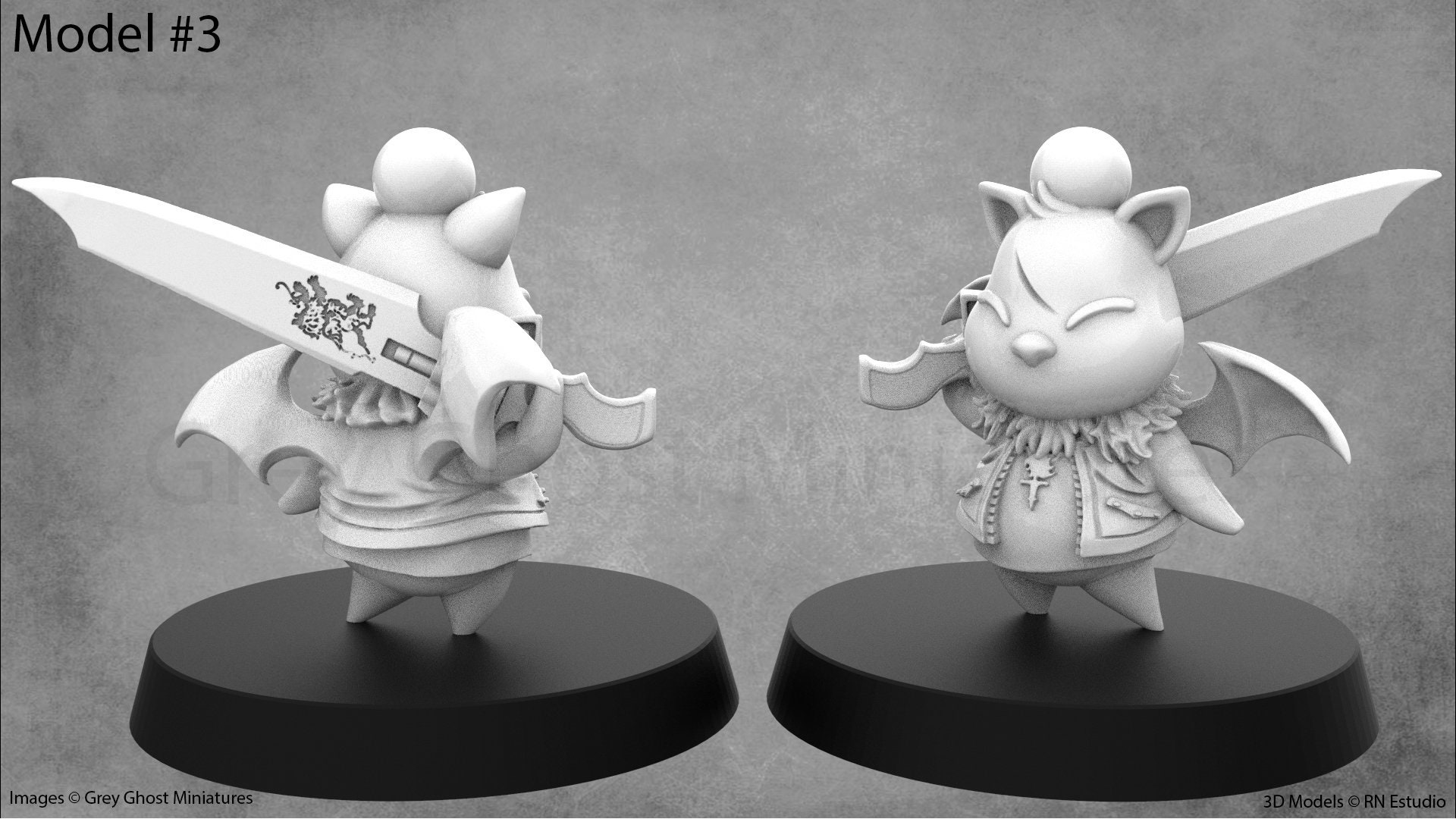 Fun Set of Moogle Miniatures Final Fantasy Miniatures RN - Etsy