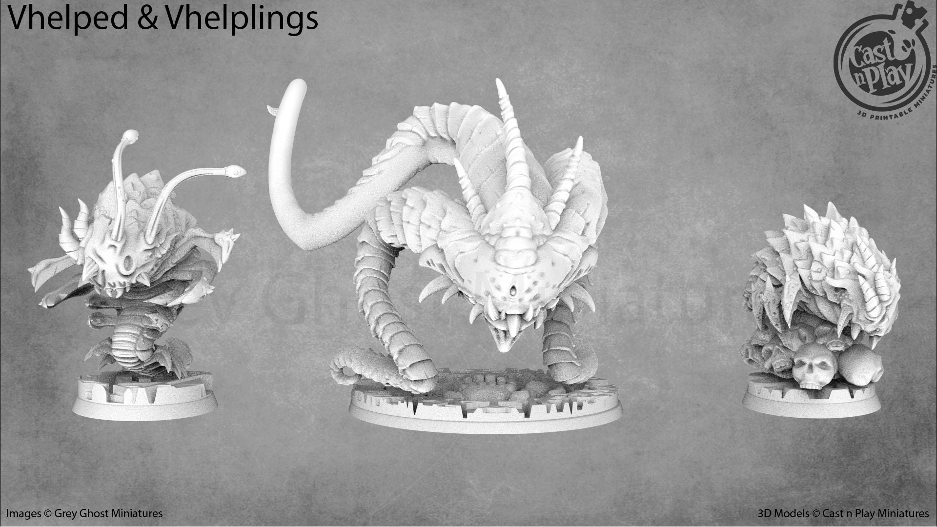 Demon Swarm Mininatures Demon Miniatures Cast N Play | Etsy