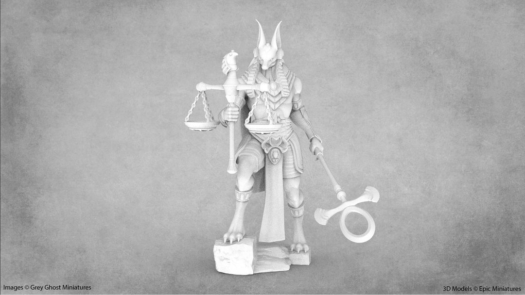 Anubis Miniature | Egyptian-themed Miniature | Epic Miniatures - Etsy