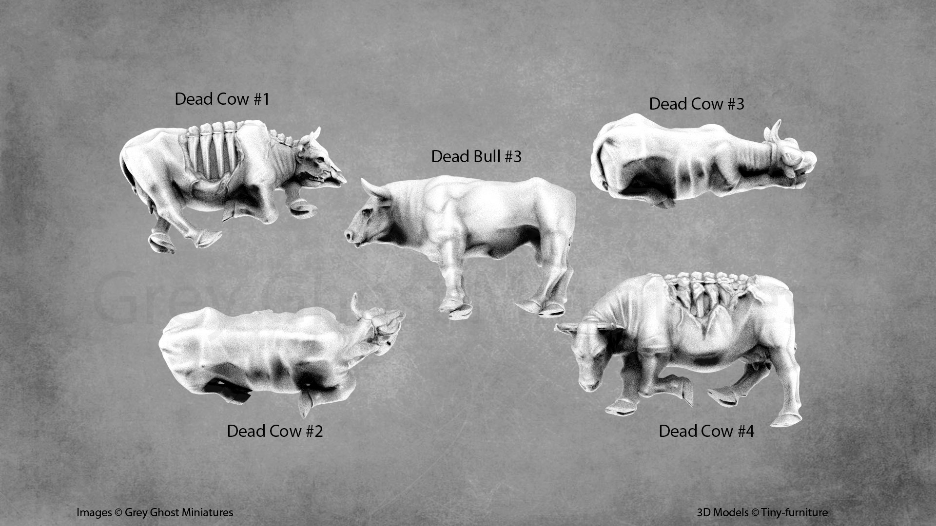 Dead Cow Miniatures Dead Cows Cow Corpse Bull Corpse - Etsy