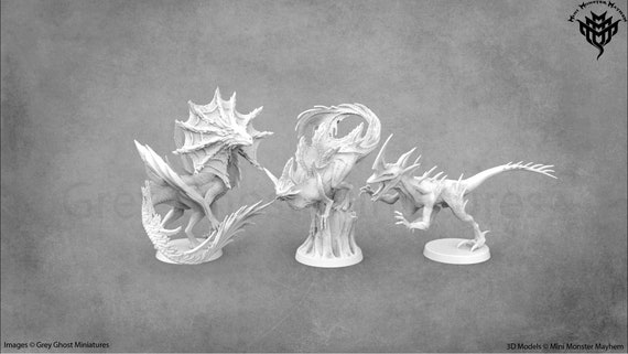 Collection of Hybrid Raptors Dinosaur Miniatures Mini | Etsy