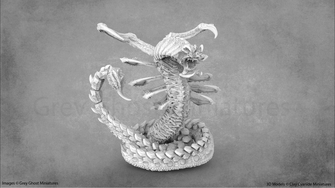 Crasis Monster | Demon Snake Miniature | Clay Cyanide - Etsy