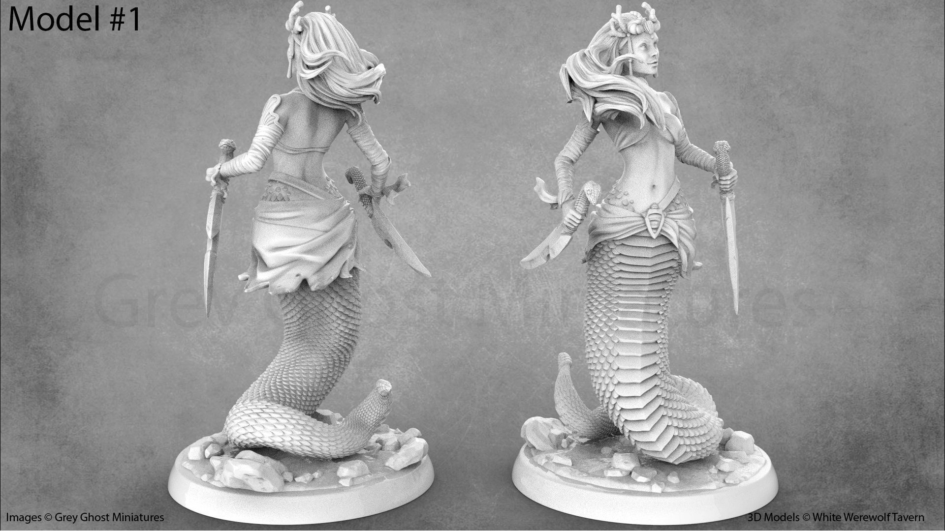 Incredible Naga Miniatures Female Naga Miniature White | Etsy