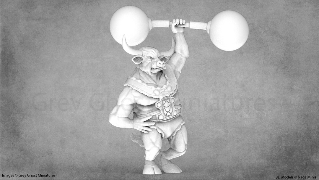 Fantasy Minotaur Miniatures | Naga Miniatures - Etsy