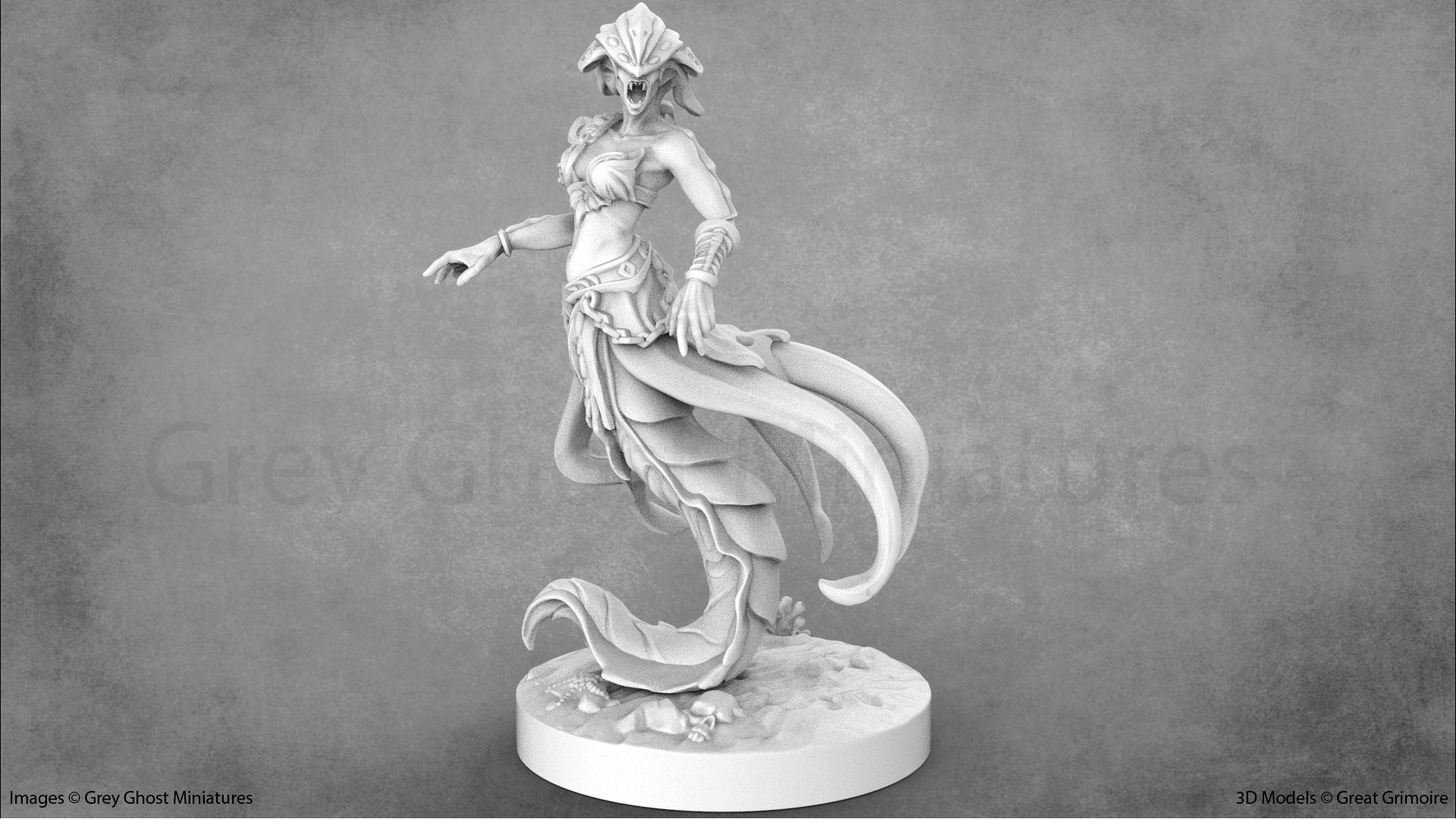 Scylla Siren of the Sea Underwater Miniatures Great | Etsy