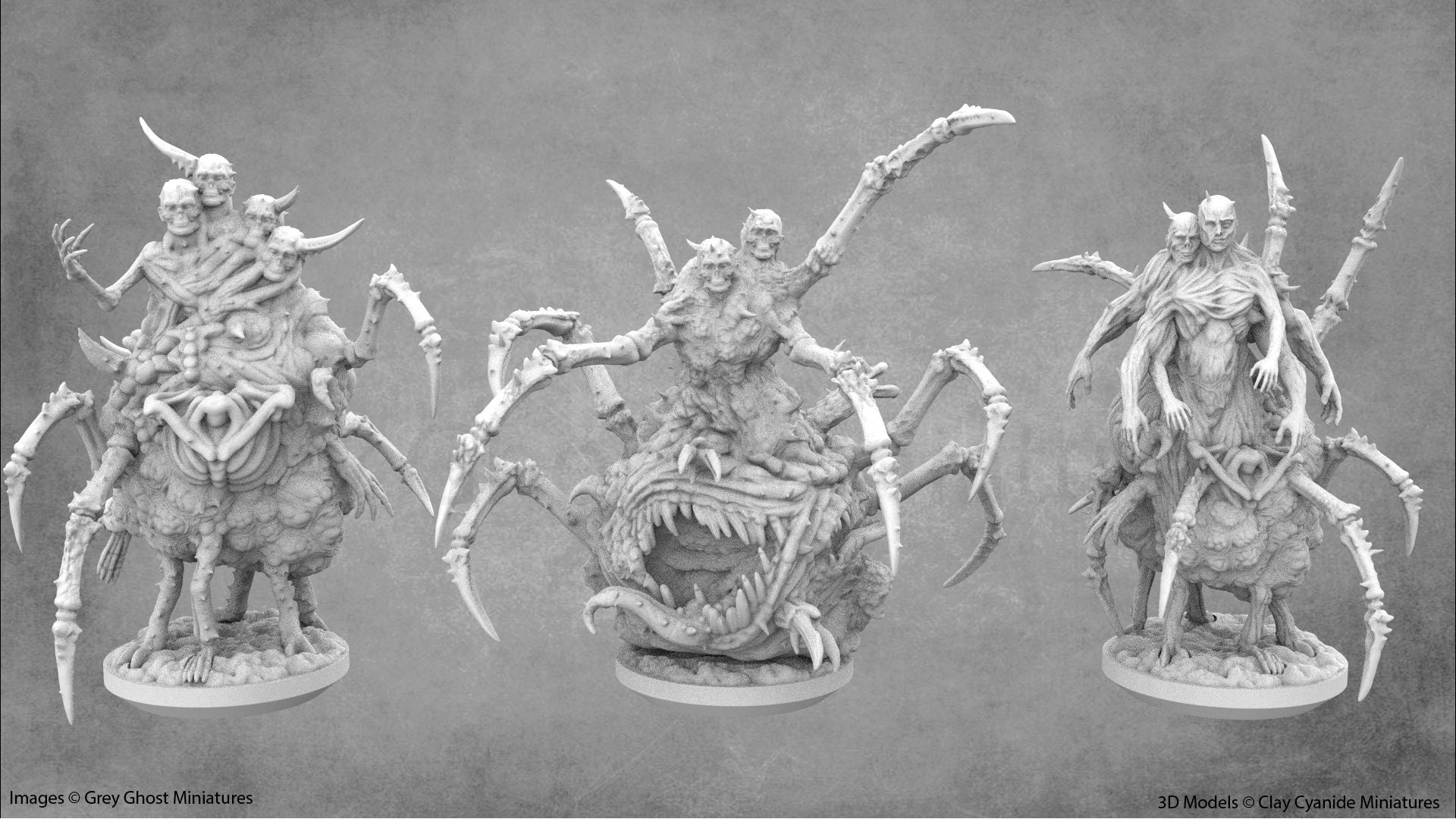 Plague Crawlers Demon Miniatures Clay Cyanide - Etsy UK
