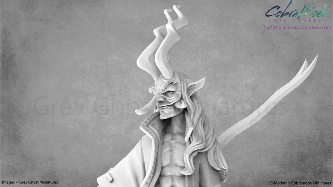 Buzenbo Daitengu Swordsman Miniature - Cobramode Fighter Model - Etsy
