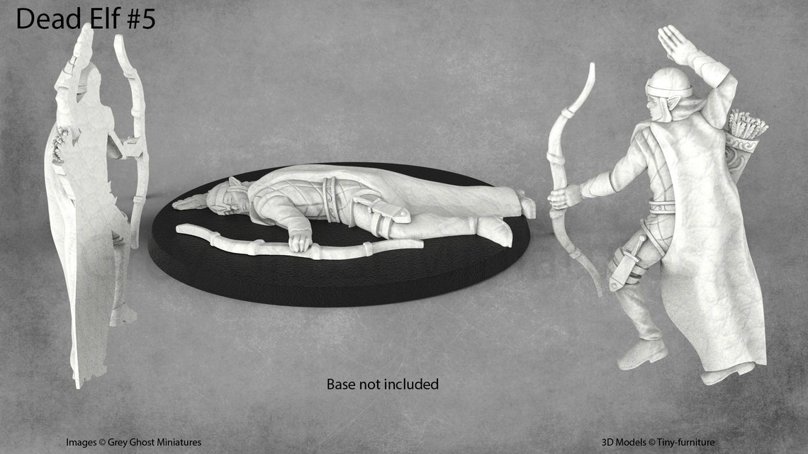 Dead Elf Miniatures Dead Elves Dying Elves Dead Elf | Etsy