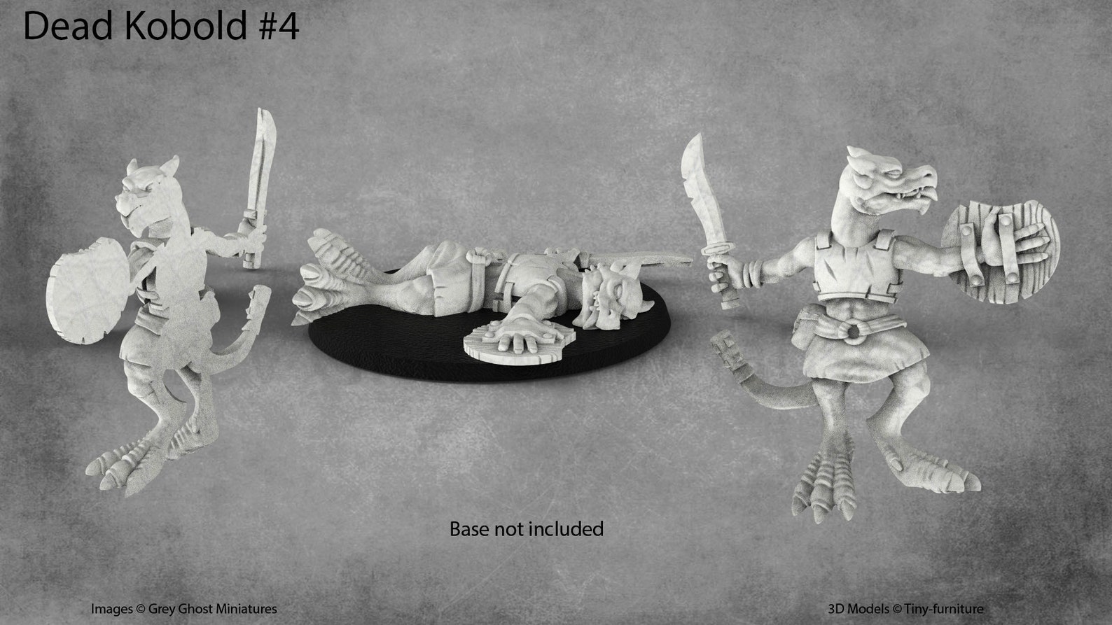 Dead Kobold Miniatures Dead Kobold Dying Kobold Dead - Etsy