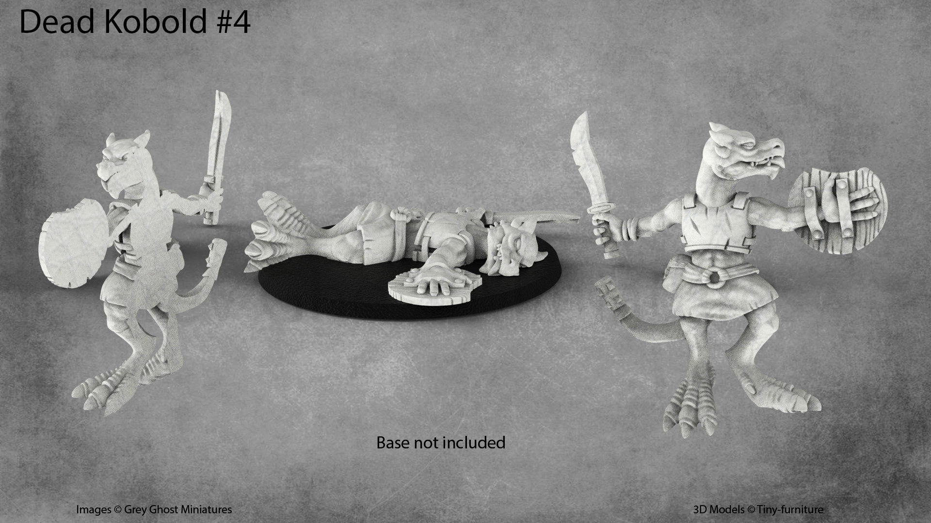 Dead Kobold Miniatures Dead Kobold Dying Kobold Dead | Etsy