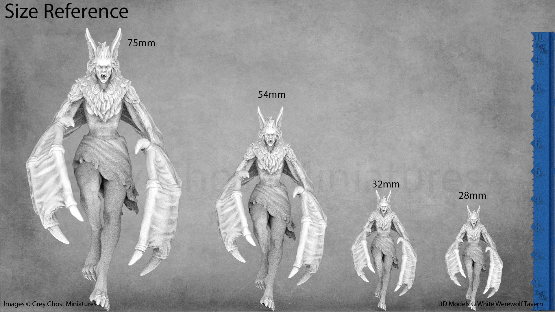 Set of Feral Vampires Bat-form Vampires White Werewolf | Etsy